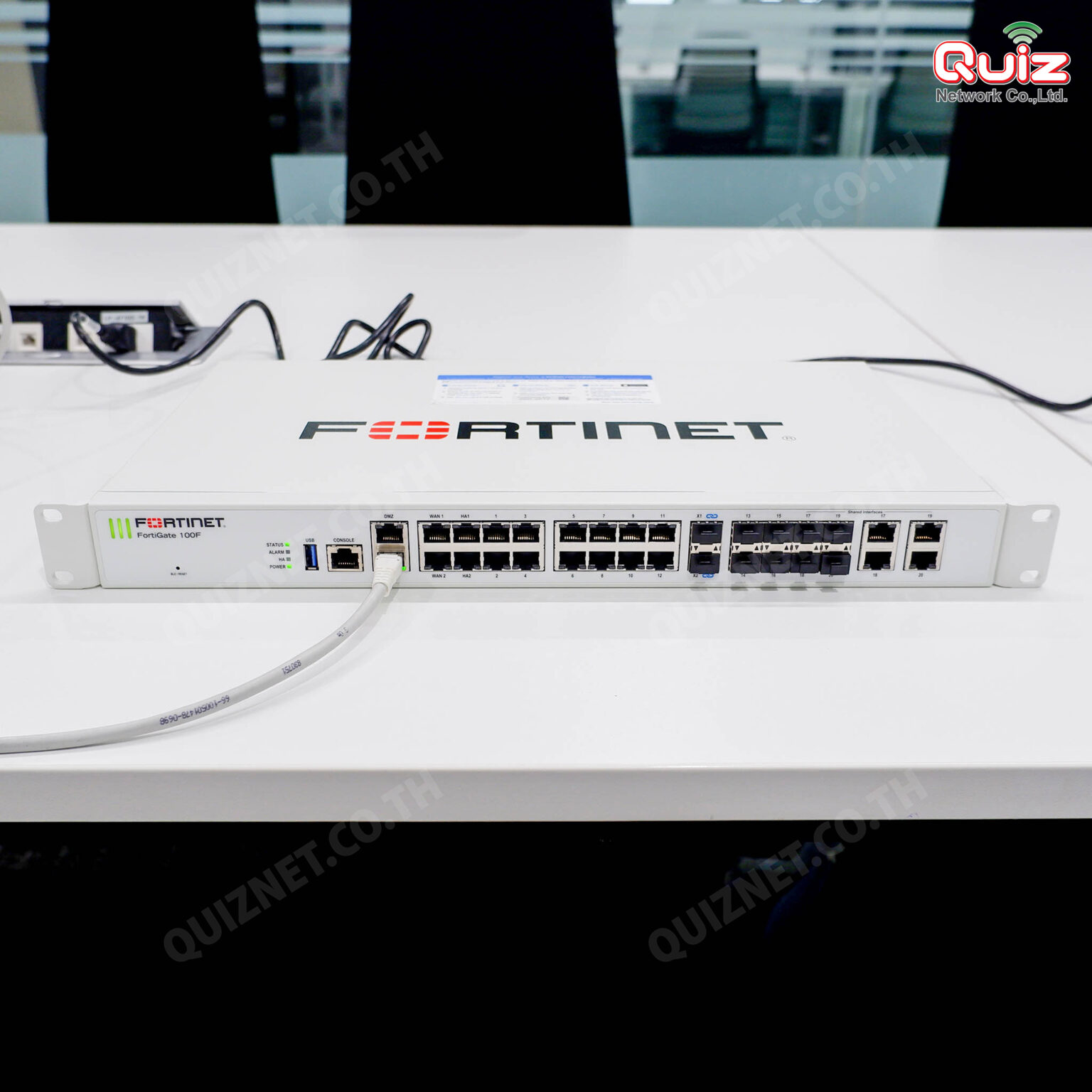 งานติดตั้งและ Config Firewall Fortigate 100F Quiz Network