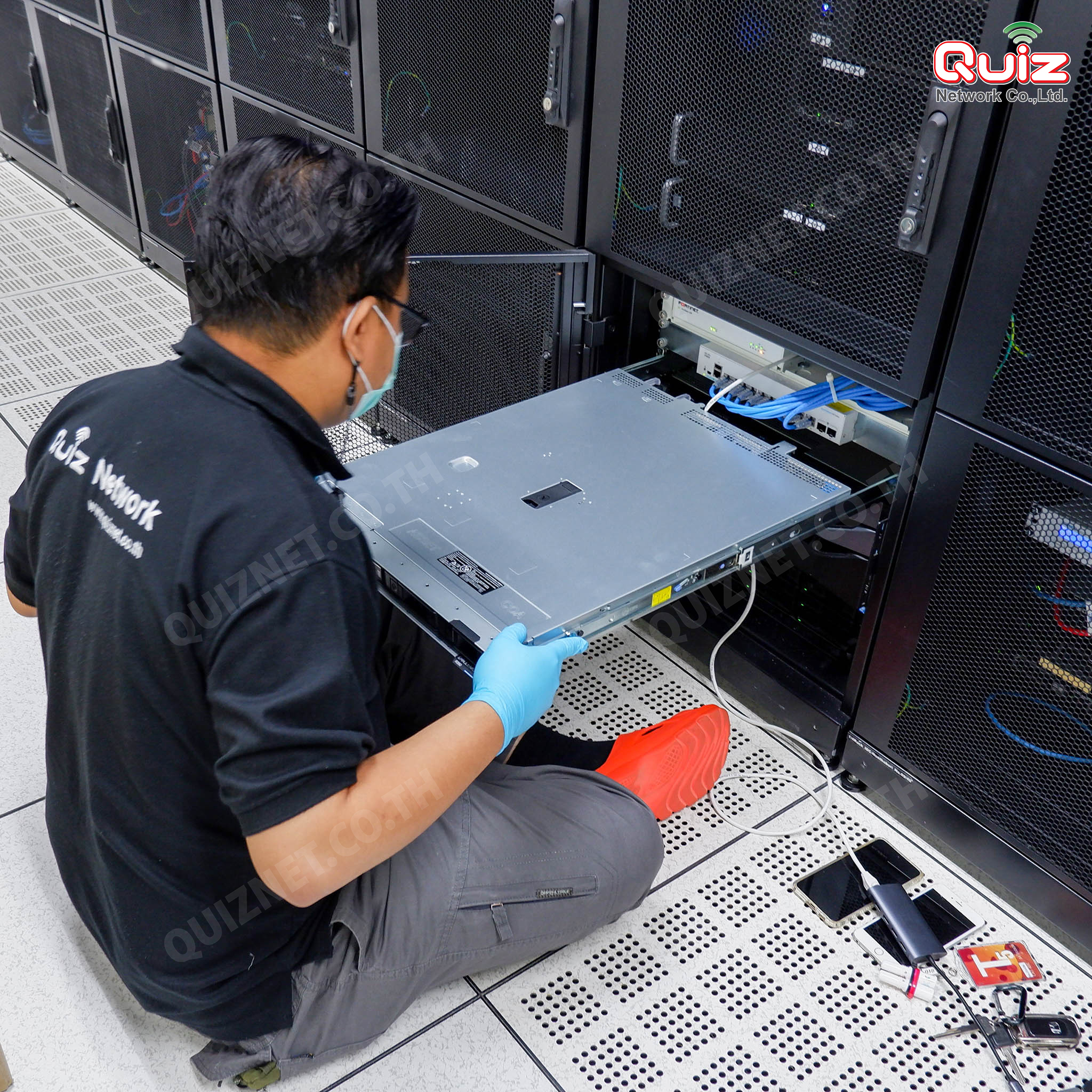 CAT IDC Tower ติดตั้ง Server Dell PowerEdge R350 Quiz Network