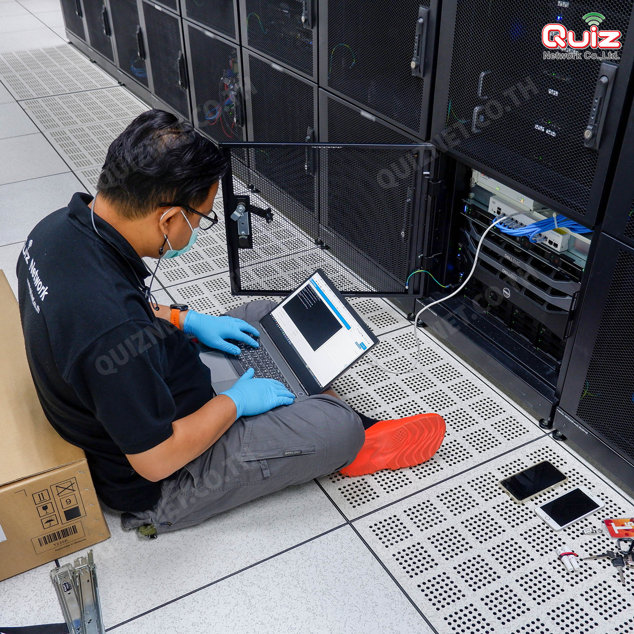 CAT IDC Tower ติดตั้ง Server Dell PowerEdge R350 Quiz Network