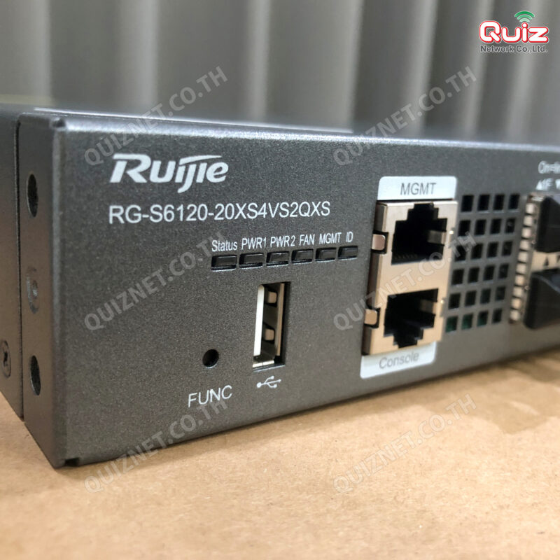 งานติดตั้ง Ruijie Switch พร้อม Config Quiz Network