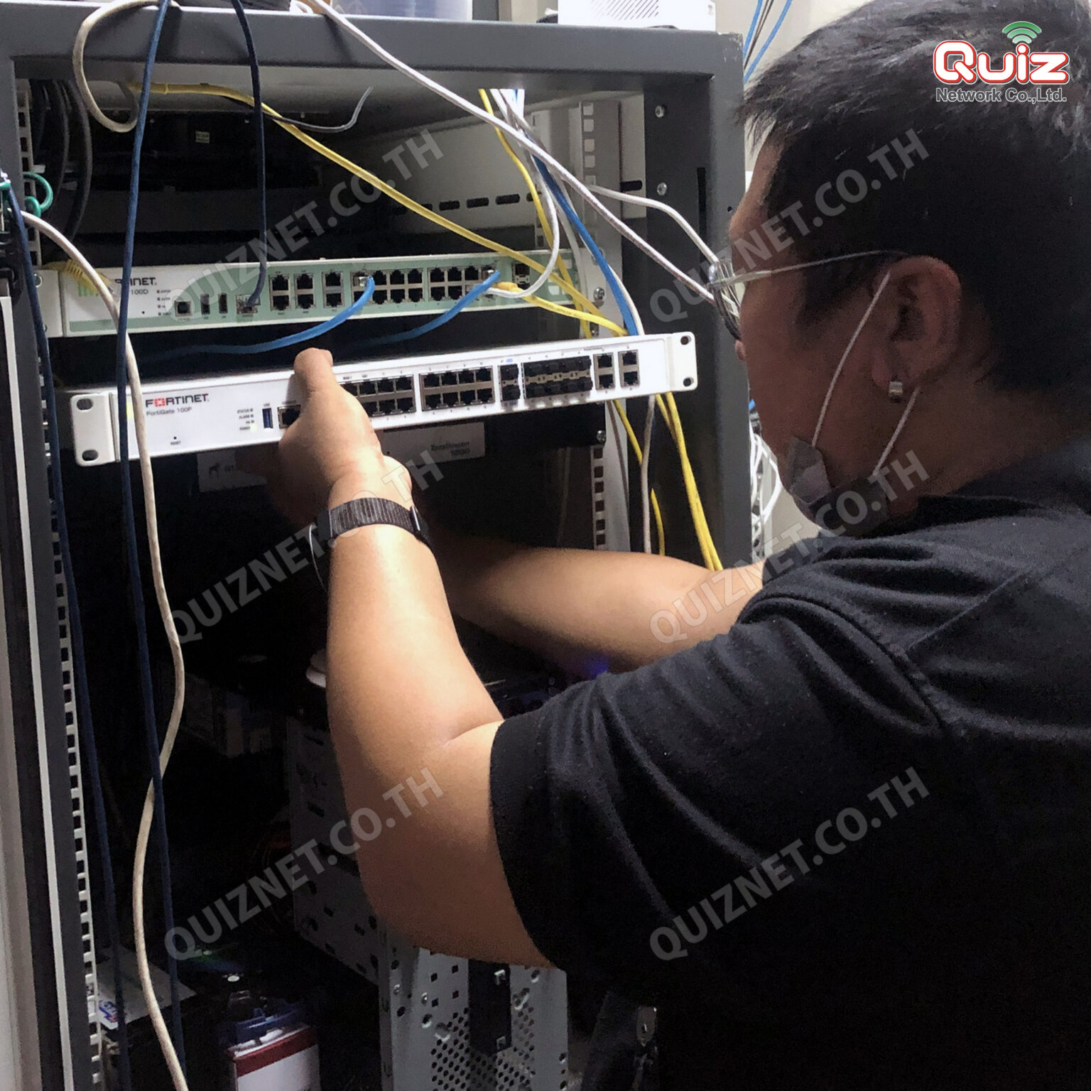 งานติดตั้ง Firewall Fortigate FG-40F และ FG-100F พร้อม Config Quiz Network