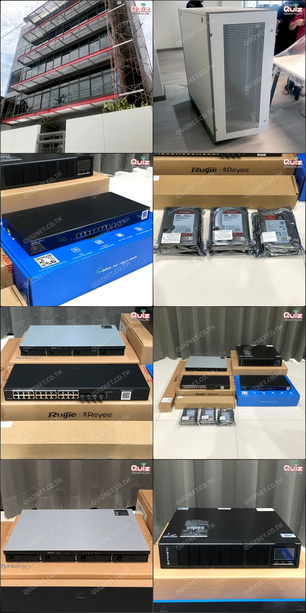งานติดตั้งตู้ Rack, Switch, Nas พร้อม Config Switch และตรวจเช็คคุณภาพ ...