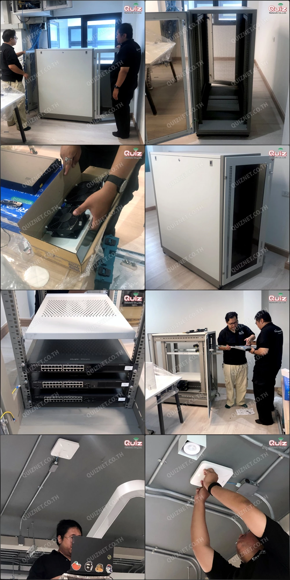 งานติดตั้งตู้ Rack, Switch, Nas พร้อม Config Switch และตรวจเช็คคุณภาพ ...