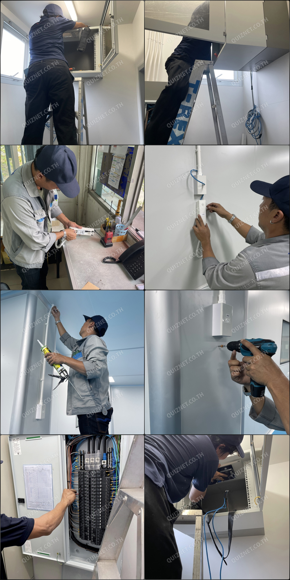 👨‍💻งานติดตั้ง Wall Rack, IP-Phone พร้อมอุปกรณ์ Network และระบบสาย LAN ...