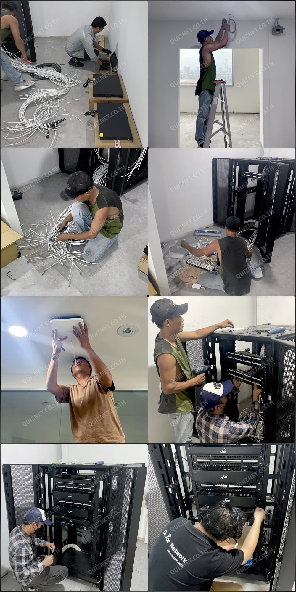 👨‍💻งานเดินสาย LAN, ติดตั้ง Rack, อุปกรณ์ Network, กล้องวงจรปิด (CCTV ...